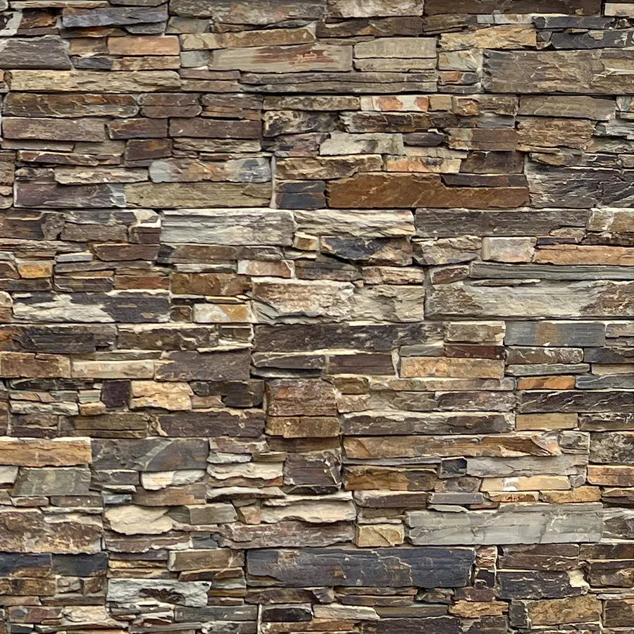 Multicolour Slate Stone Cladding Z Tiles Clad Panels Cement Baking