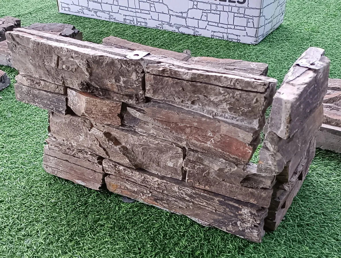 Multicolour Slate Stone Cladding Z Tiles Clad Panels | Paving Slabs UK