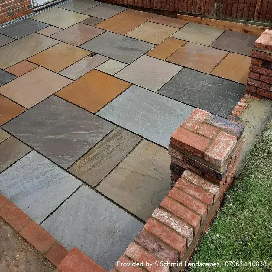 Raj Blend Sandstone Paving Patio 5 Sizes 22mm | Paving Slabs UK