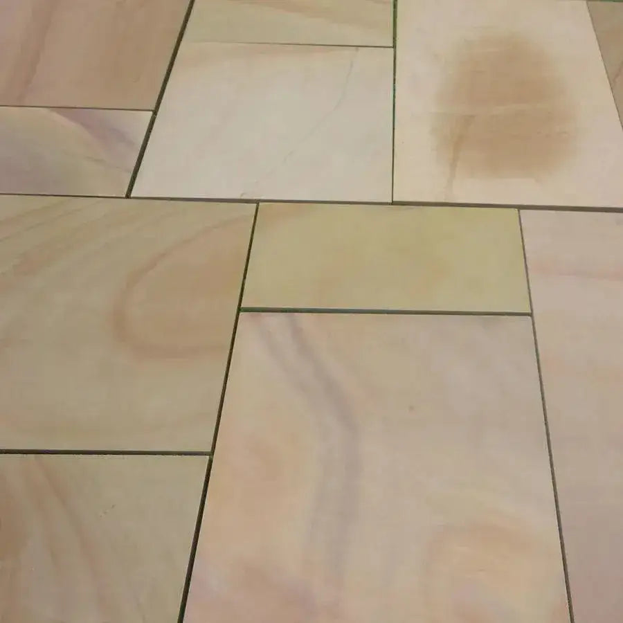 Rippon Buff Smooth Indian Sandstone Patio Packs | Paving Slabs UK