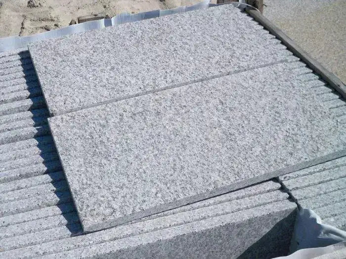 Silver Grey Granite Paving Plank Linear 900 x 200 | Paving Slabs UK