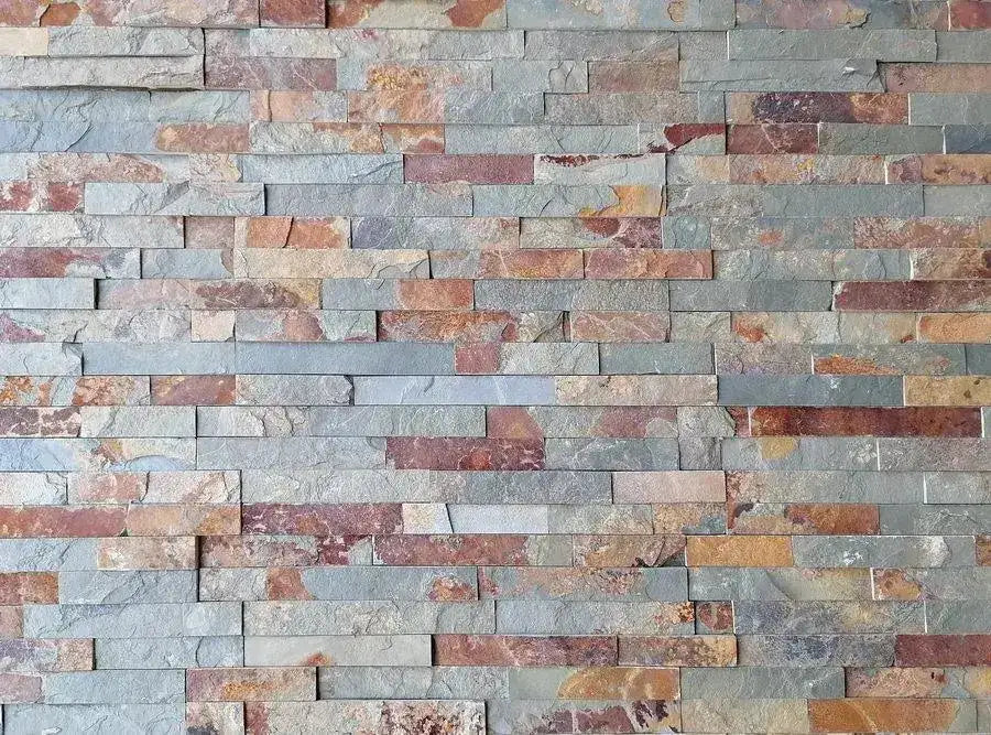 Multicolour Slate Split Face Tiles 550x150 | Paving Slabs UK
